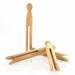 Traditional Wooden Dolly Pegs Natural High Quality Clothes Washing Line ...