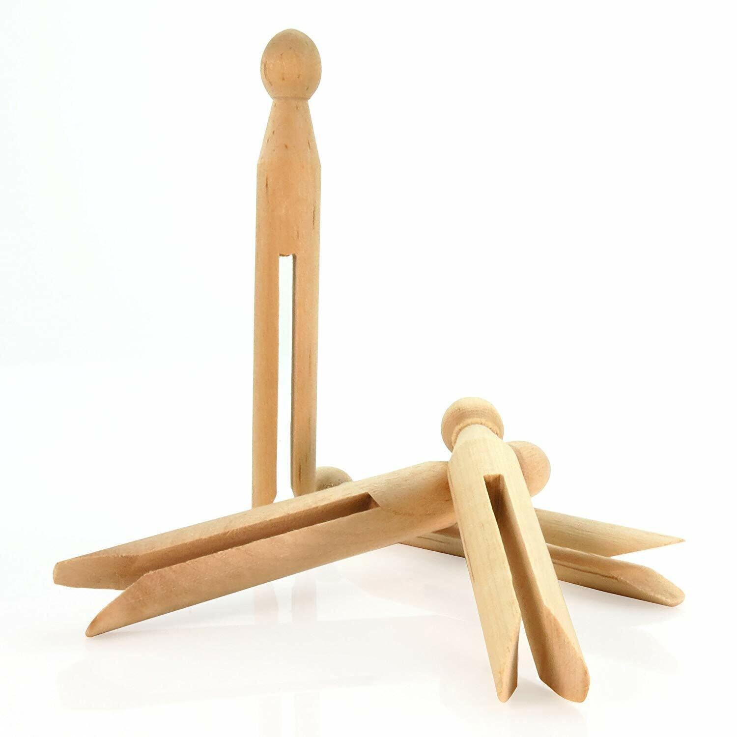 Traditional Wooden Dolly Pegs Natural High Quality Clothes Washing Line ...