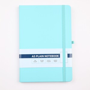 A5 Plain Pages Notebook Hardback Notepad Notes Journal Work Projects ...