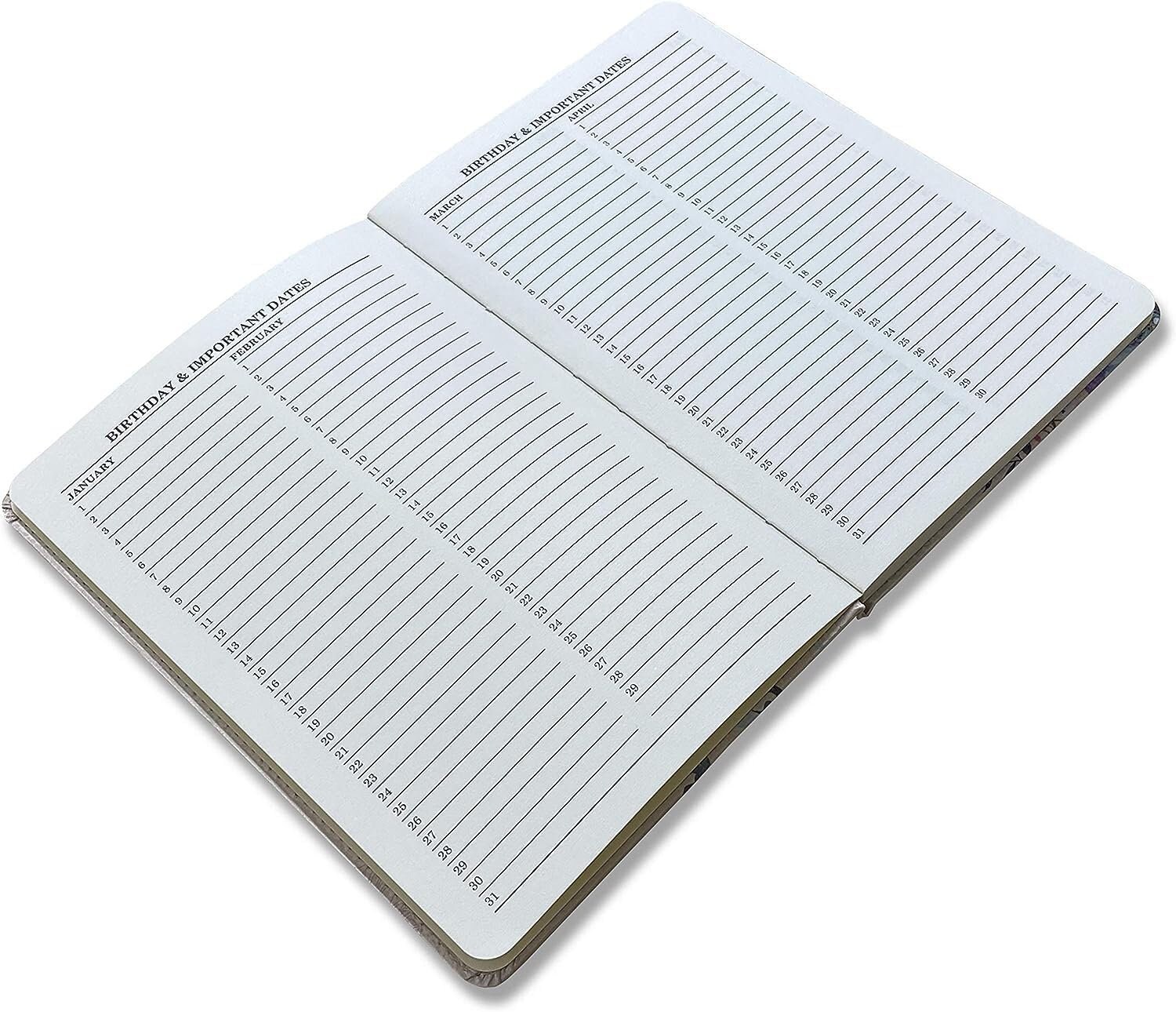 Index Address Book A-Z Fabric Linen Cover Hardback Executive Padded A5 ...