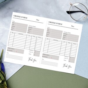 Microsoft Excel Standard Order Form & Invoice Template, Customizable Excel File, Ready to Edit ...