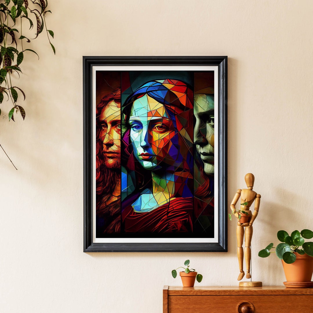 Mary Magdalene Wall Art Poster Art, Stained Glass Pattern Exhibition ...
