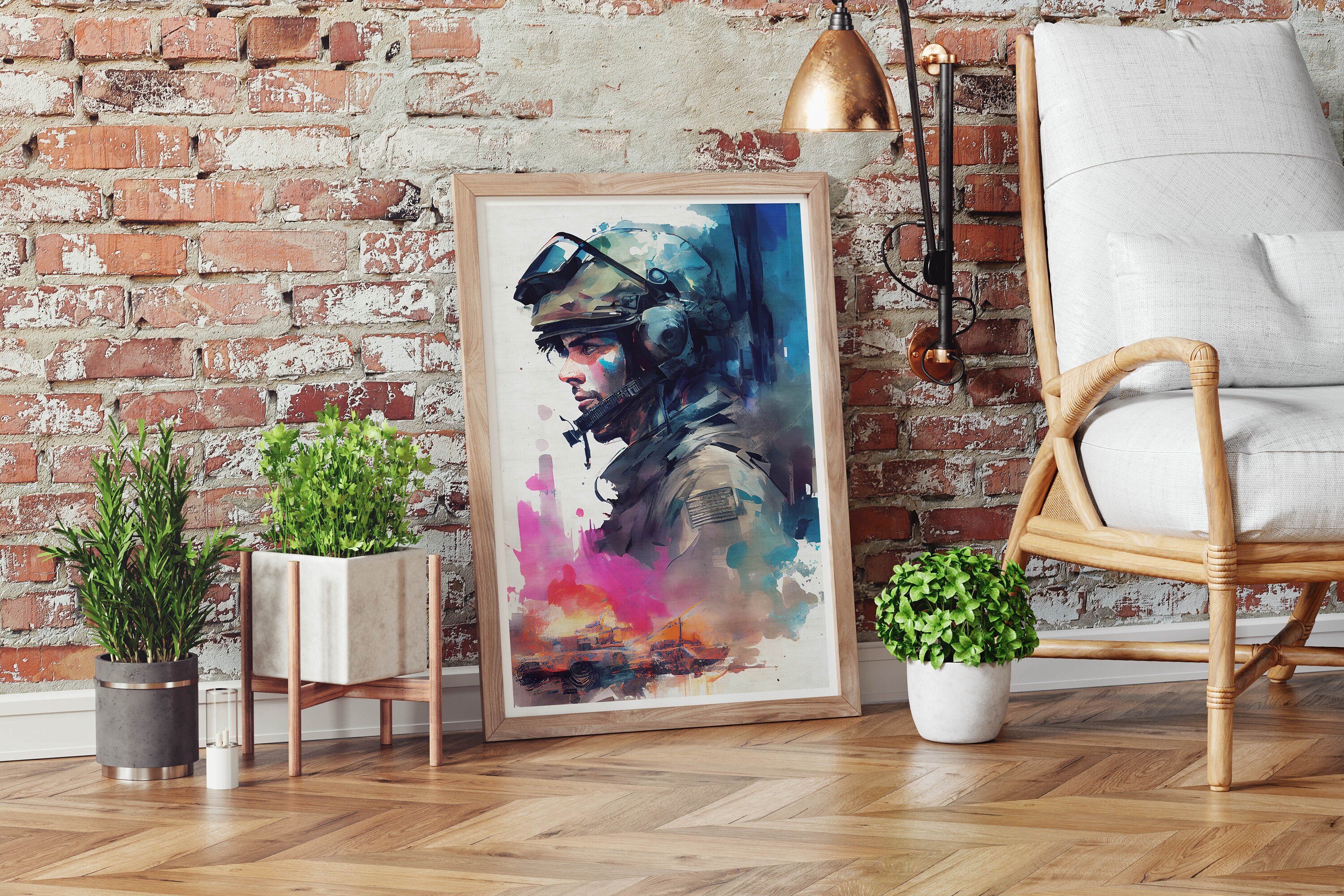 US Army Soldier, Perfect for Kids Rooms, Call of Duty, Inspired ...