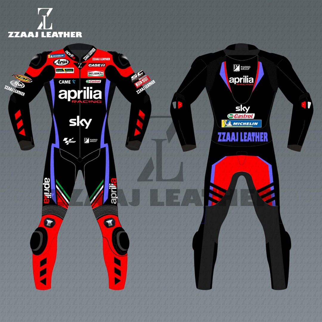 Aprilia 2024 One Piece Motorbike Leather Racing Suit - Etsy