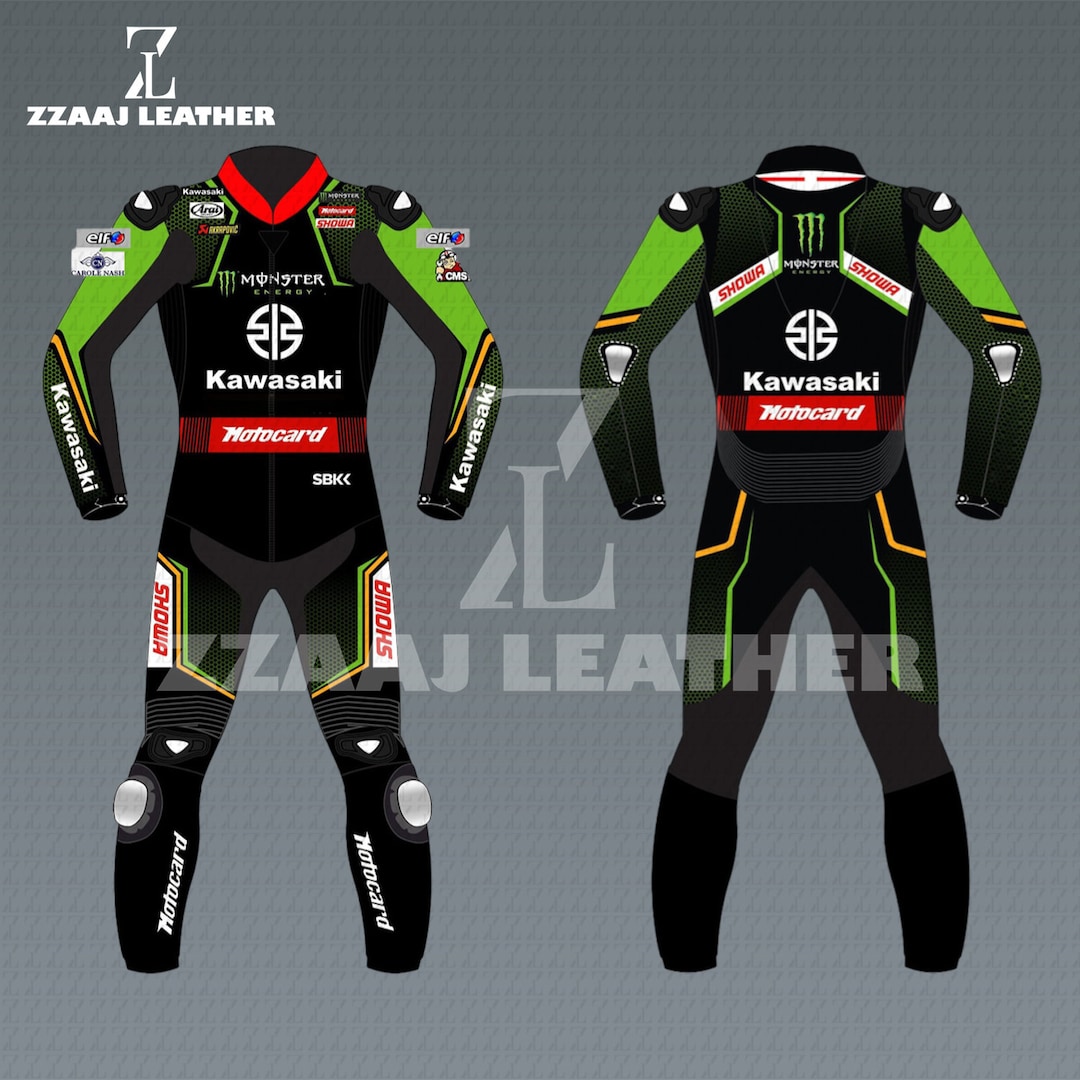 Kawasaki Jonathan Rhea 2020 One Piece Motorbike Leather Racing Suit - Etsy