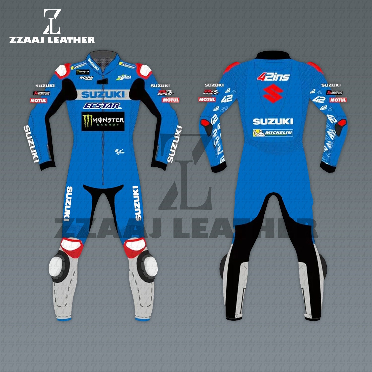 ALEX RINS Suzuki 2022 One Piece Motorbike Leather Racing Suit - Etsy