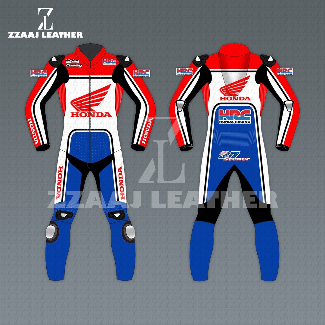 Casey Stoner Honda Hrc 2020 One Piece Motorbike Leather Racing Suit - Etsy