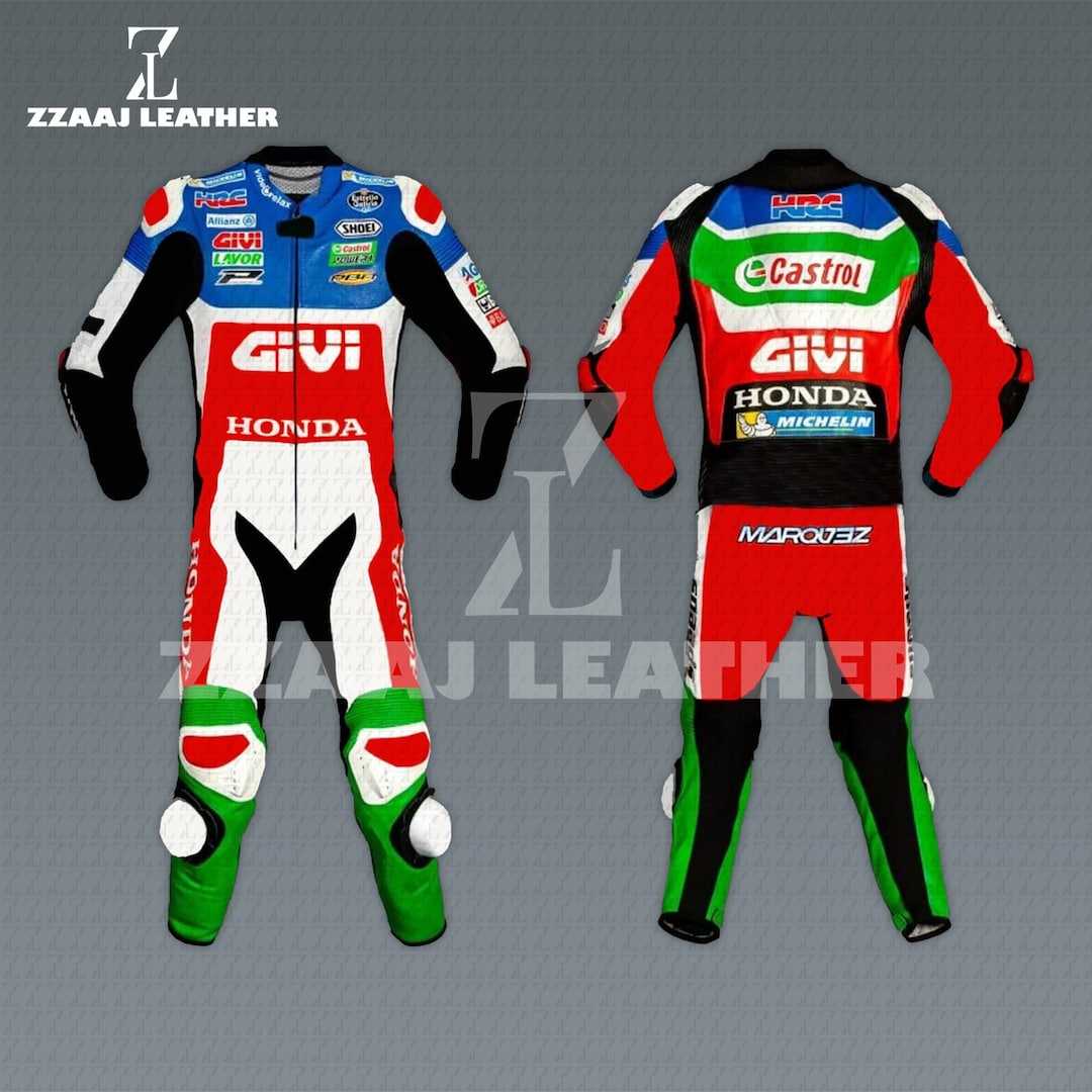 Honda Castrol Givi Hrc Tech-2 2021 One Piece Motorbike Leather Racing ...