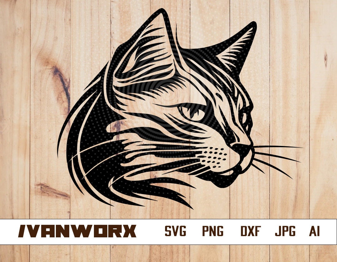 Cat Face Svg | Cute Cat Face Svg | Funny Kitty | Cat SVG | Animal Face ...