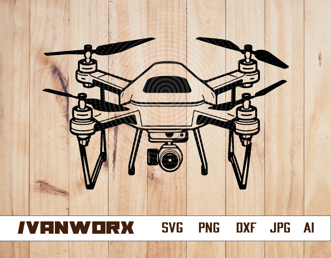 Drones Svg Small Aircraft Clipart Flycam Quadcopter Cut File Drone