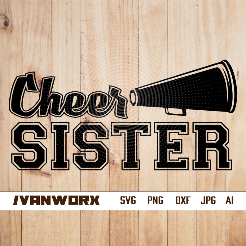 Cheer Sister Svg Sister Png Cheer Cut File Sister Clipart Cheer Sister ...