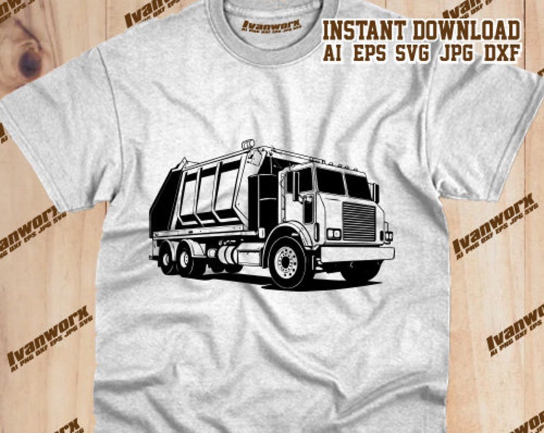 Garbage Truck SVG Garbage Svg Garbage Collector Svg Garbageman Decal ...