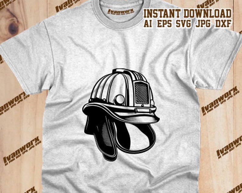 Firefighter Helmet Svg Fireman Helmet Clipart Protective - Etsy