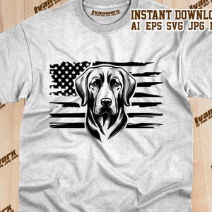 US Labrador Dog Svg | Labrador Clipart | Labrador Cutfile | Labrador ...