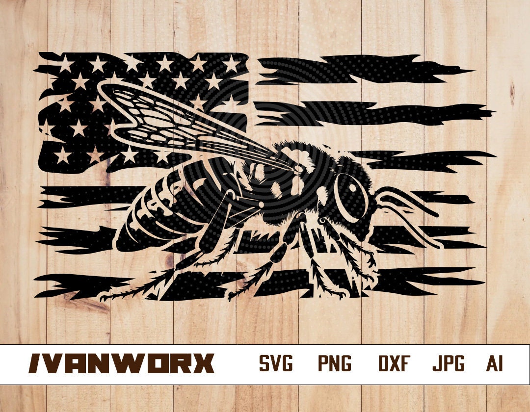 US Wasp Svg | Wasp Png | Wasp Cut File | Wasp Clipart | Wasp Dxf | Wasp ...