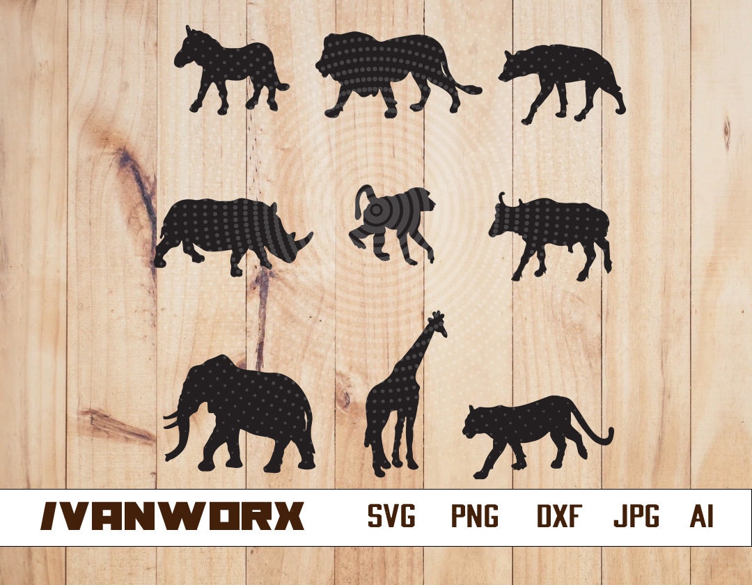 Safari Animals Svg | Safari Animals Png | Wild Animals Svg | Zoo Crew ...