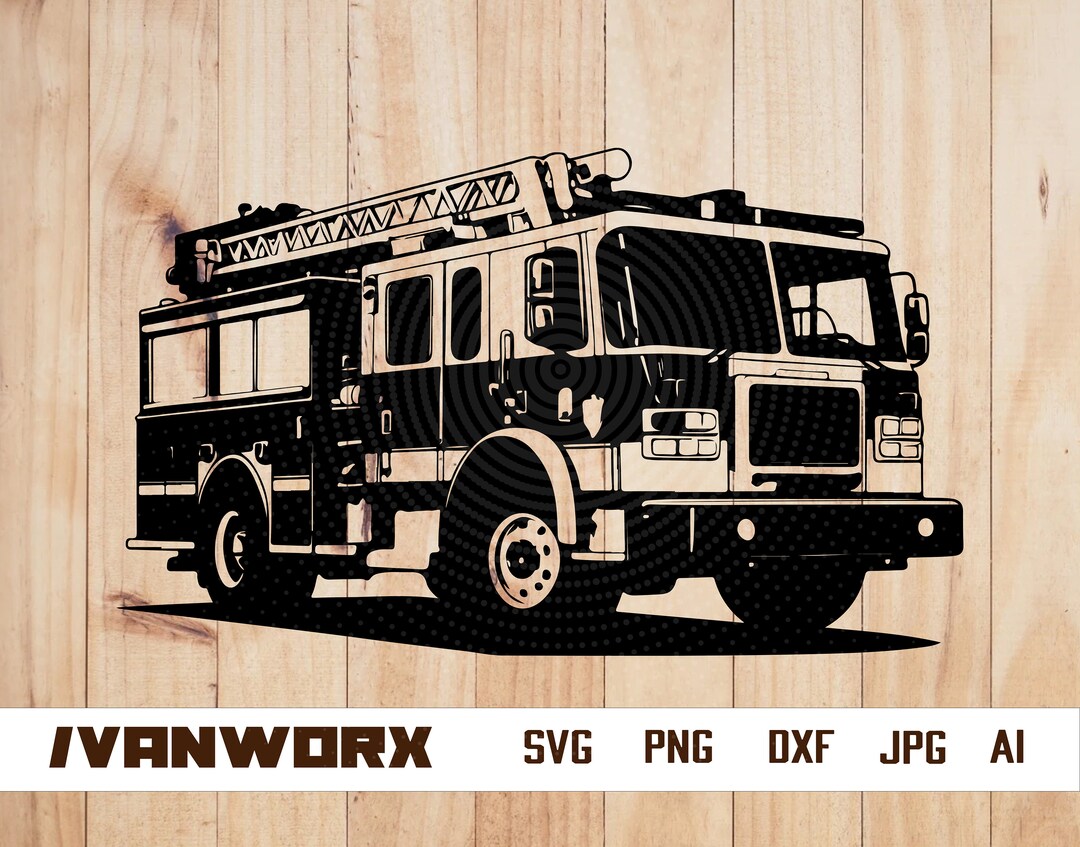 Firetruck SVG | Fire Engine SVG | Firefighter Svg | Fire Fighting ...