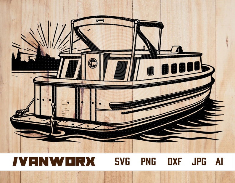 Yacht Svg Speed Boat Clipart Luxury Yachts Cut File - Etsy