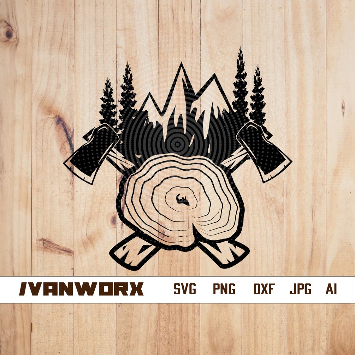 Logging Svg Logging Clipart Logging Cut File Logging Stencil Lumber ...