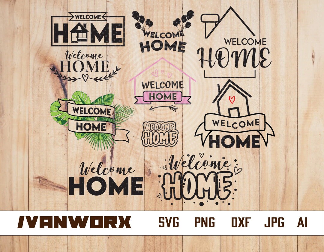 Welcome Svg Bundle Hand Lettered | Welcome Sign Png | Welcome to Our ...
