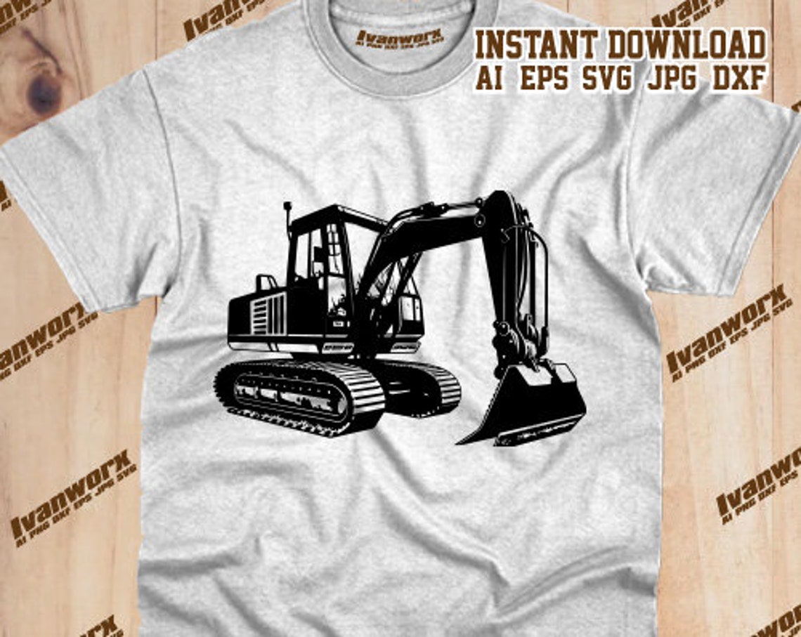 Bagger svg | Bagger Clipart | Bagger Cutfile | Bagger png | Schweres ...