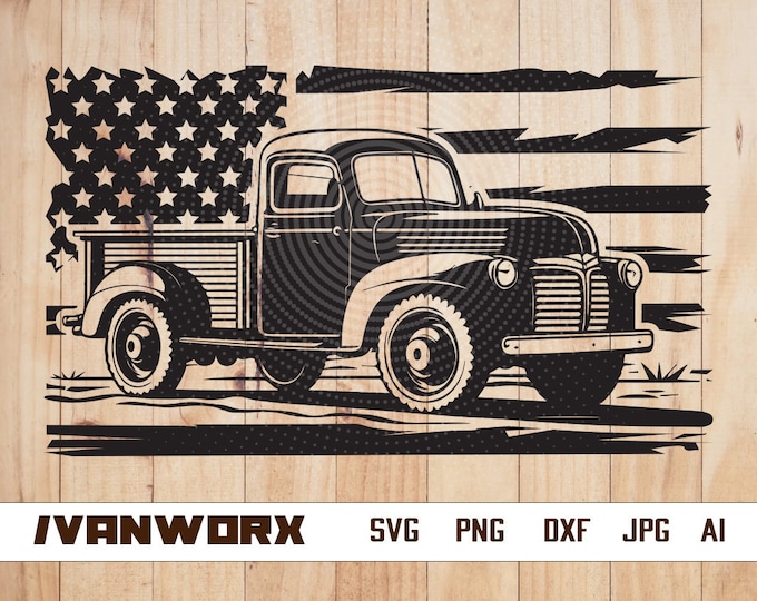 Pick up Truck Svg, Pickup Truck Cut File, Car Svg, Vintage Truck ...