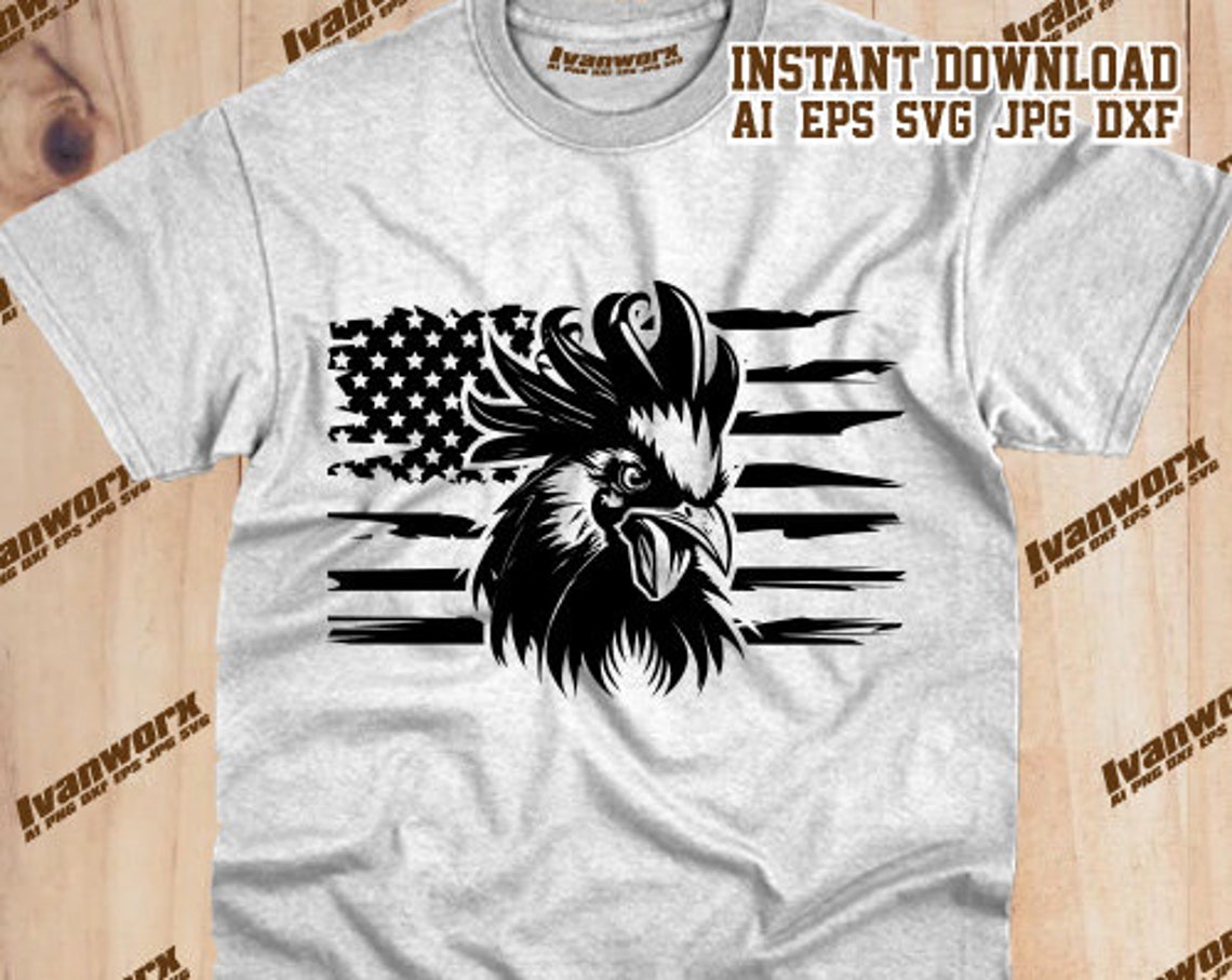 US Rooster Svg Rooster Png Chicken Svg Chicken Coop Barn Svg Farmhouse ...