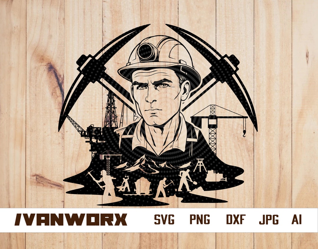 Mining Scene Svg | Miner Svg | Mining Scene | Miner Scene Png | Miner ...