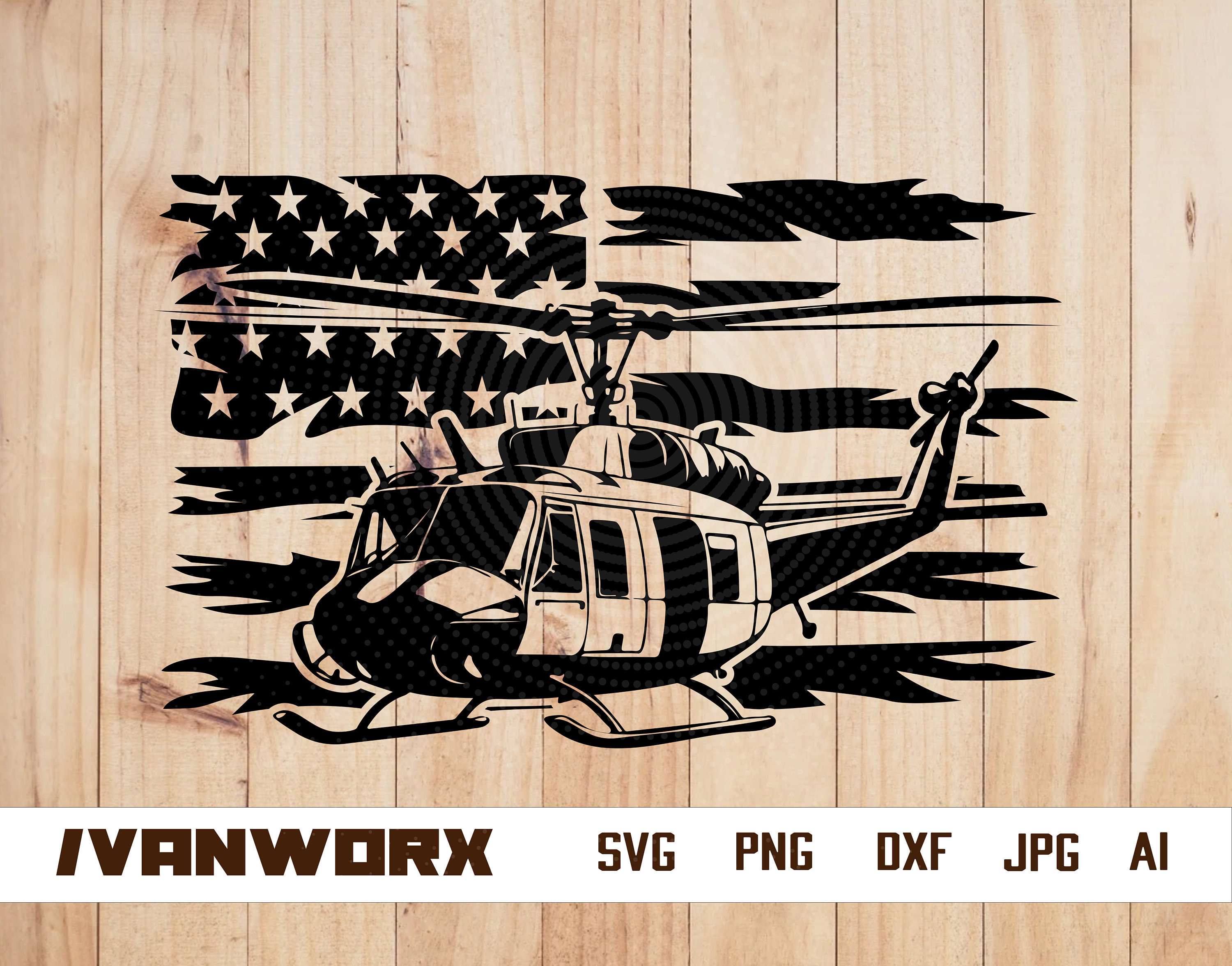 US Huey Helicopter SVG Chopper Png Military Chopper Dxf Army Helicopter ...