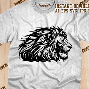 Lion Head Svg | Wild Animal Clipart | Zoo Crew Shirt Png | Safari Life ...
