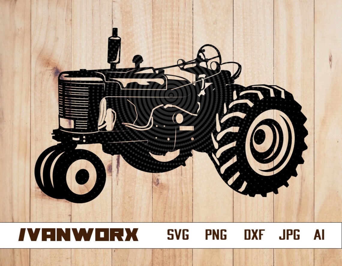 Tractor Svg Tractor Cut File Tractor Png Farm Tractor - Etsy