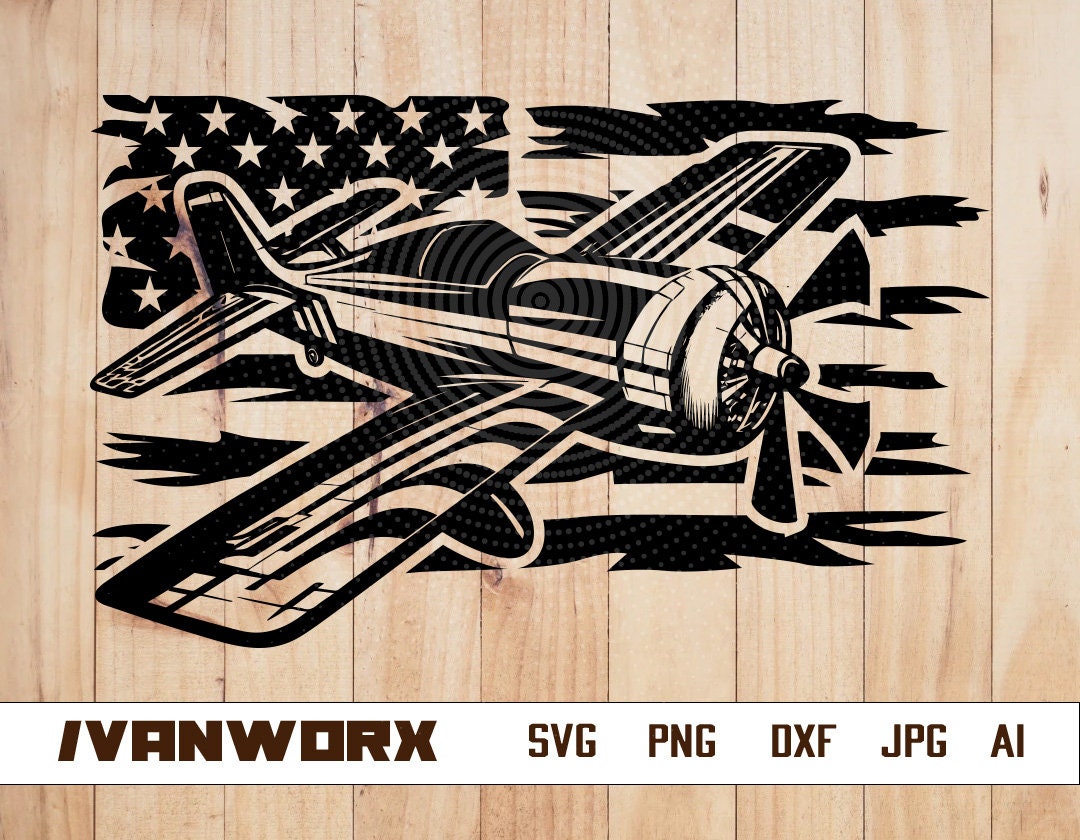 US Fighter Plane Svg | Airplane Clipart | Fighter Plane Png | Pilot ...