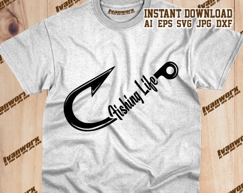 Fishing Hook Svg Fishing Life Svg Bass Fish Svg - Etsy