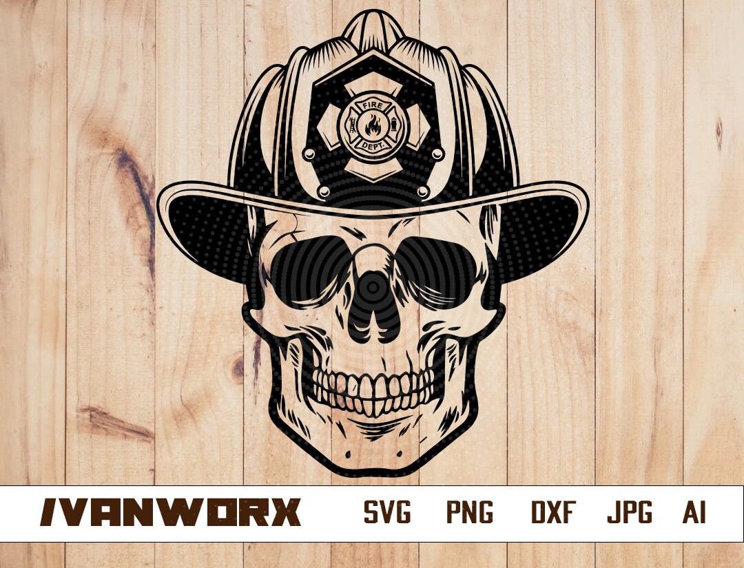 Bombero Calavera Svg Archivo / Bombero svg / Bombero svg / - Etsy México