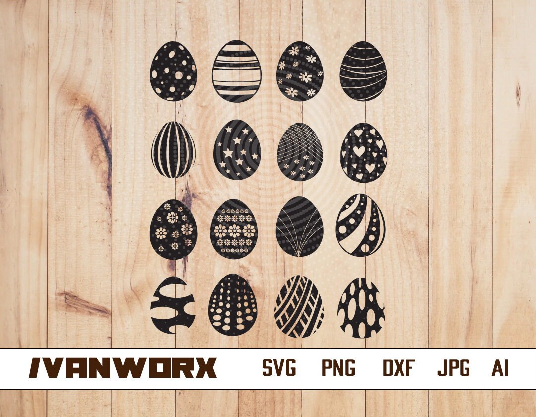Easter Egg Bundle Svg | Easter Png | Egg Hunting Clipart | Easter Cut ...