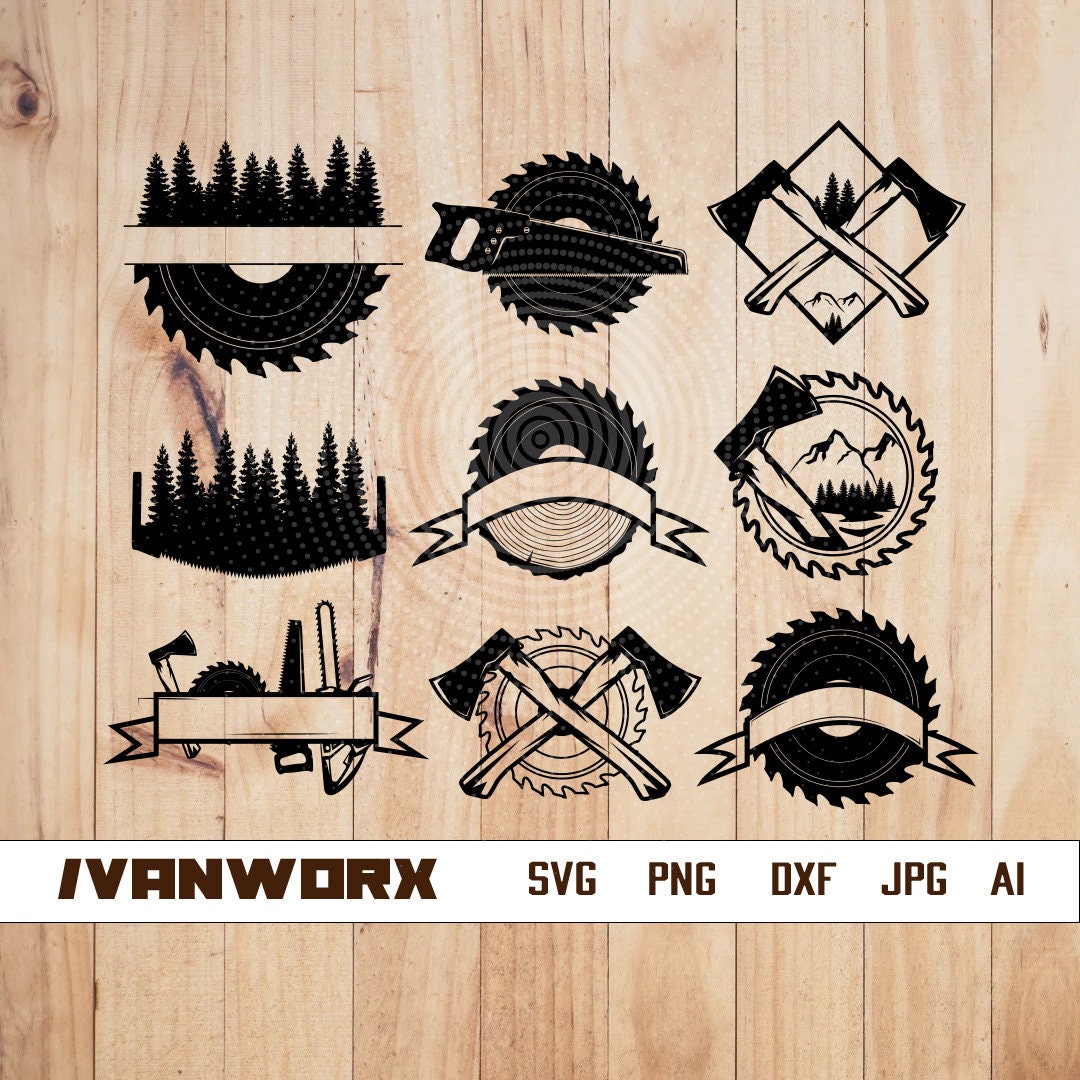 Lumber Jack Svg Lumber Clipart Logging Cut File Logging Stencil Lumber ...