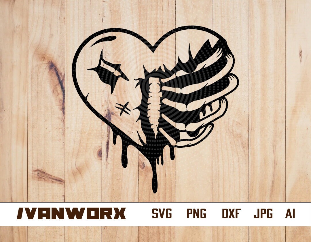 Ribcage Heart SVG | Skeleton SVG | Heart Svg | Medical Personnel Png ...