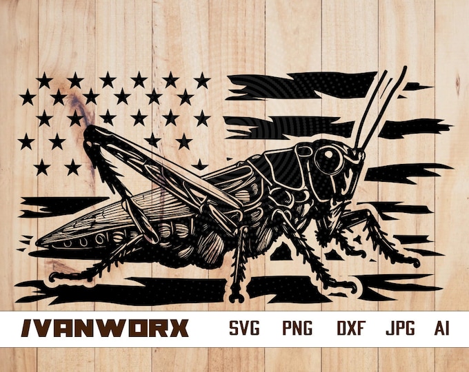 LOCUST SVG, Insect Svg, Locus Bug Svg, Grasshopper Svg, Silhouette ...