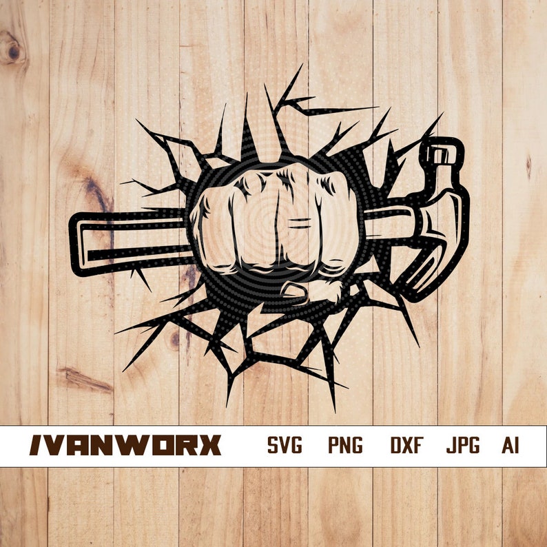 Punch Carpenter Svg File | Carpenter Svg | Carpenter Shirt | Hammer Png ...