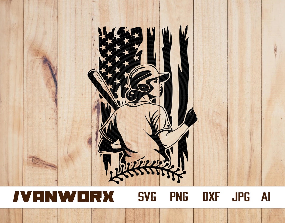 US Baseball Player Svg | Personalized Baseball Player Svg | Baseball ...