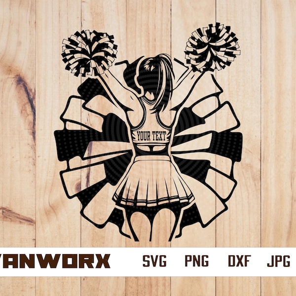 Cheerleader Svg - Etsy