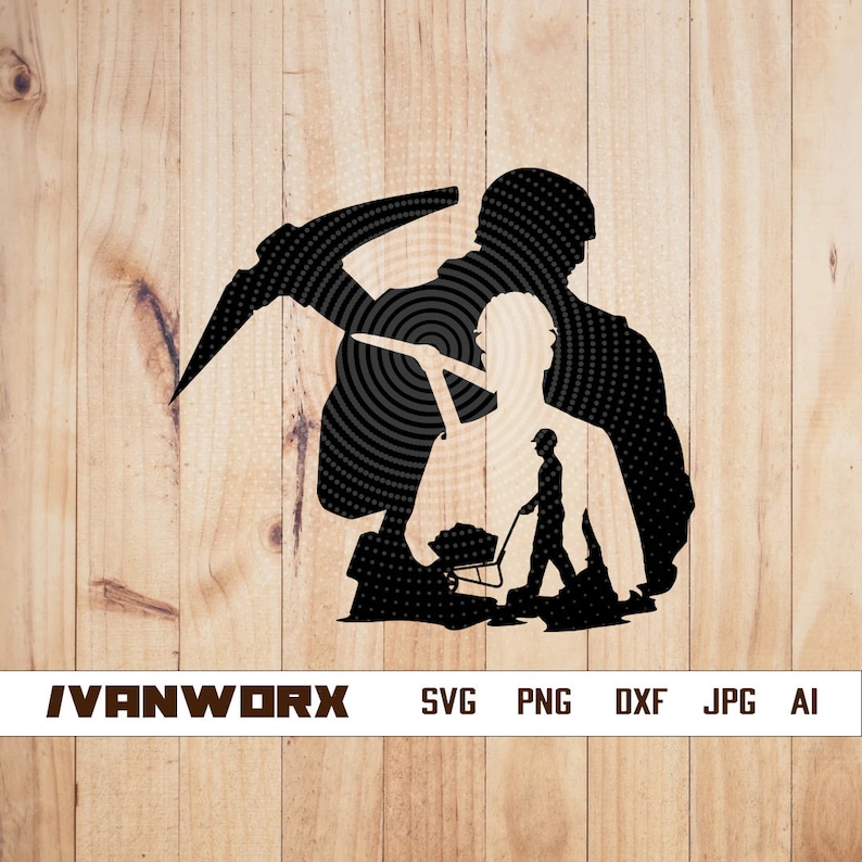 Mining Scene Svg | Miner Svg | Mining Scene | Miner Scene Png | Miner ...
