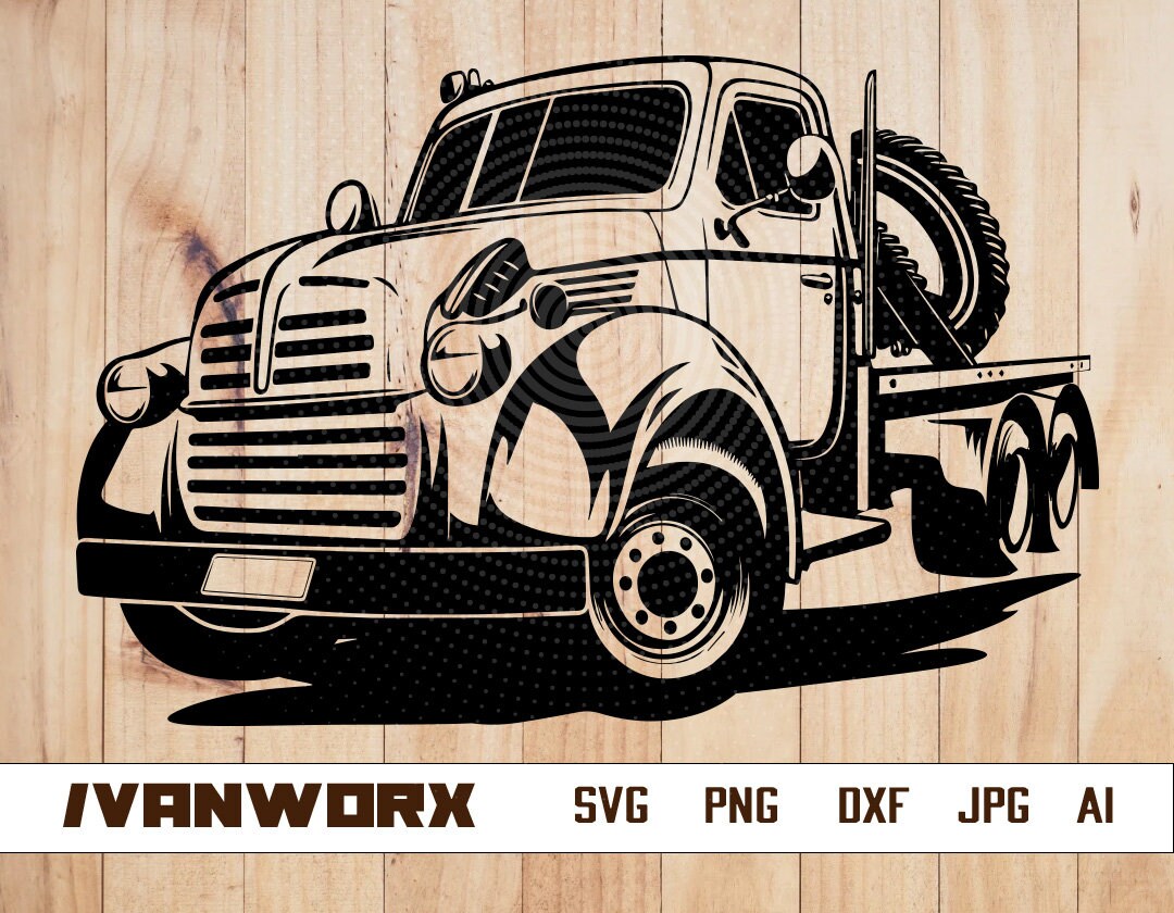 Tow Truck Svg | Towing Vehicle Stencil | Trucker Dad T-shirt Gift Idea ...