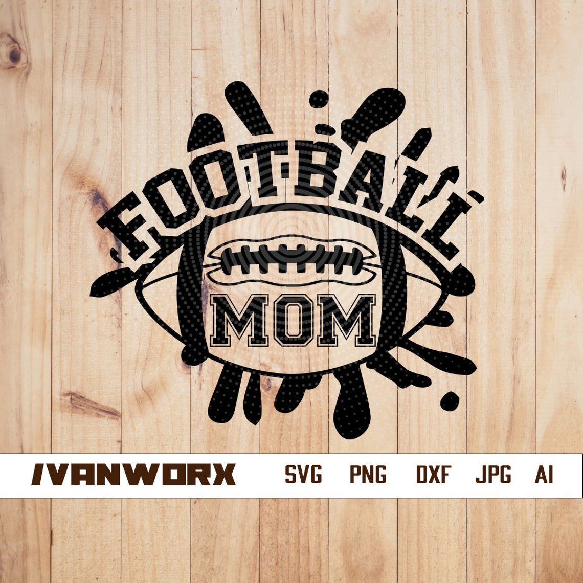 Football Mom SVG Football Svg Mom Life Svg Football Mom Shirt Svg ...