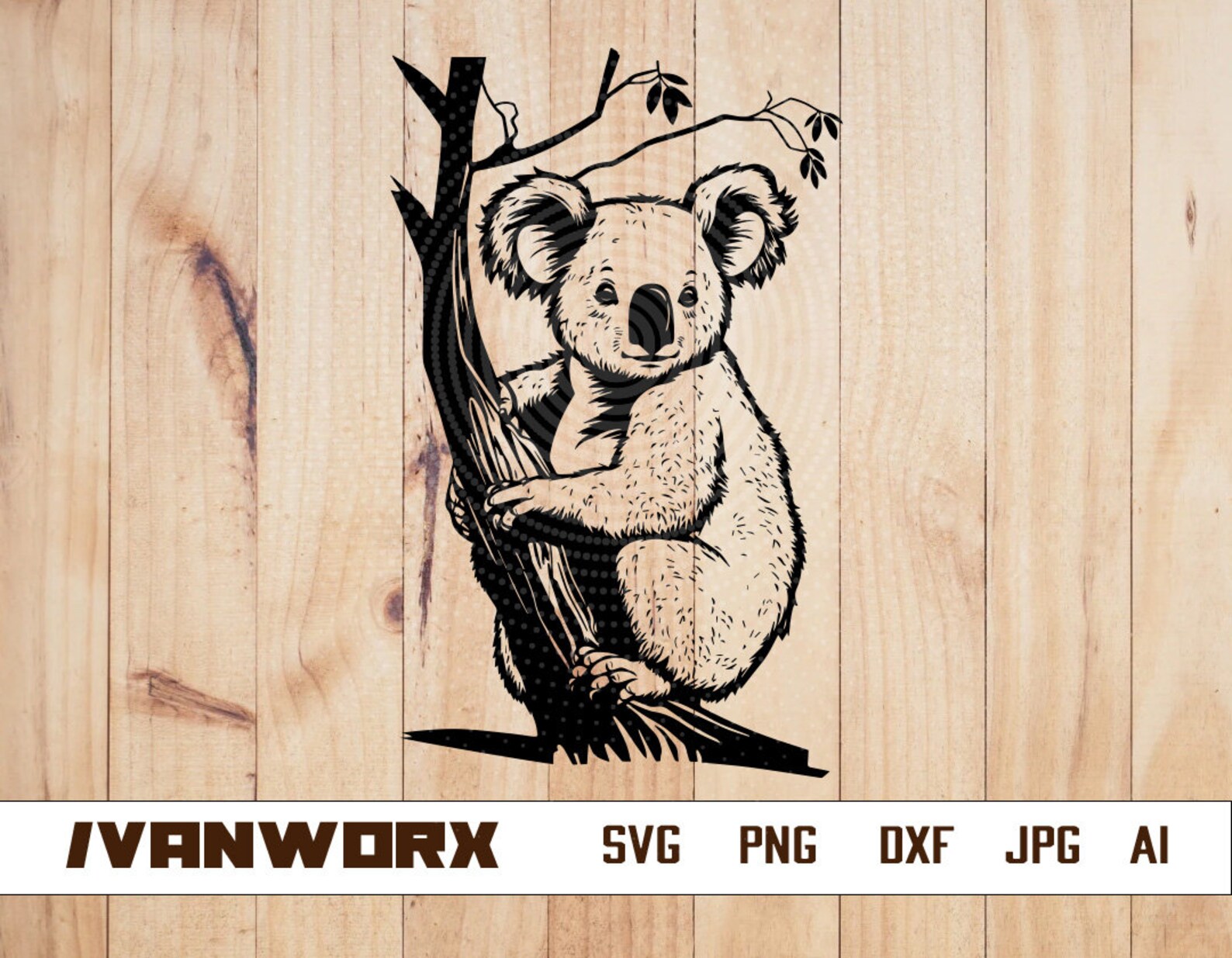 Koala Svg Cute Koala Svg Koala Clipart Koala Cut File - Etsy