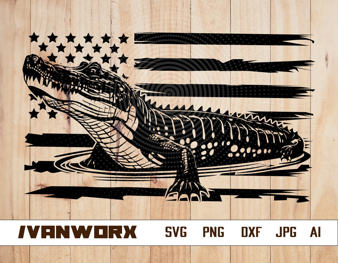 Swamp With Alligator Clipart