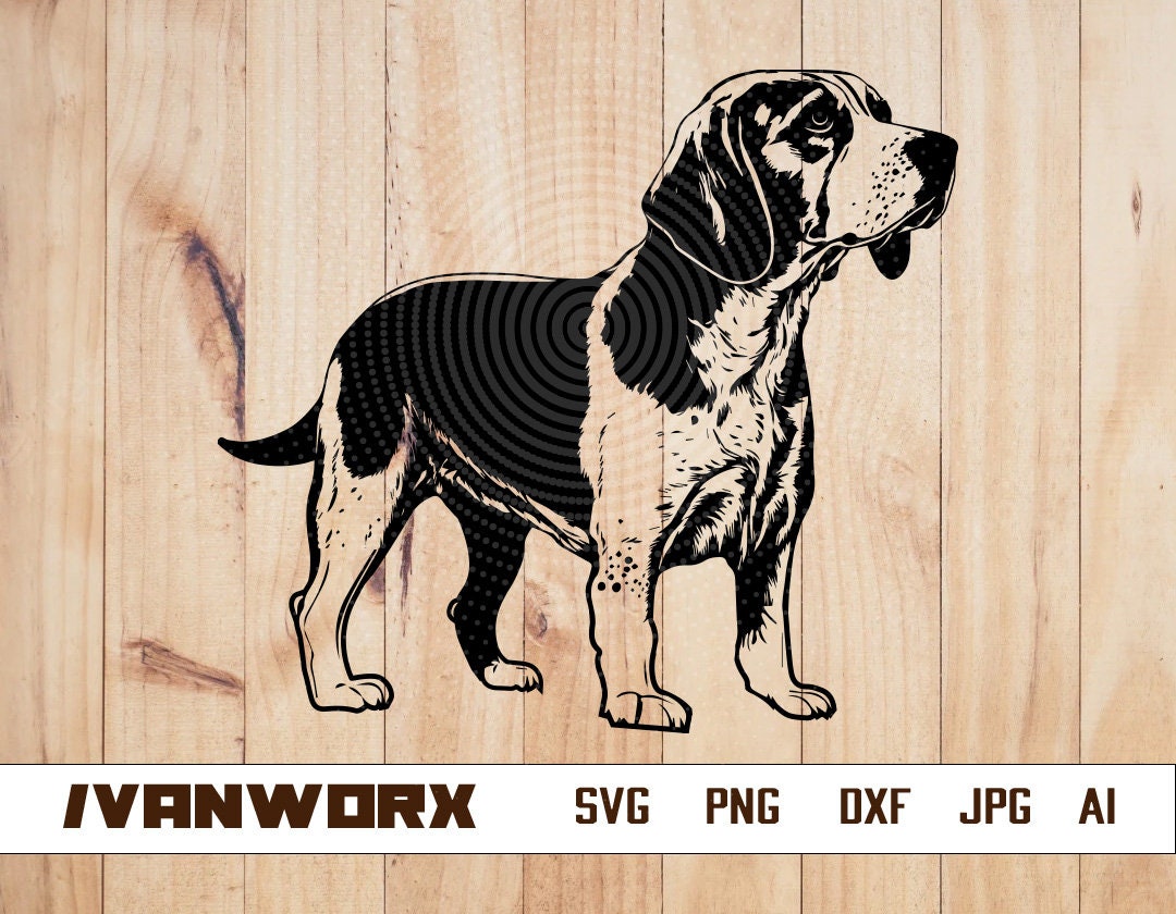 Beagle SVG Cute Dog SVG Beagle Dog SVG Beagle Png Beagle Stencil Beagle ...