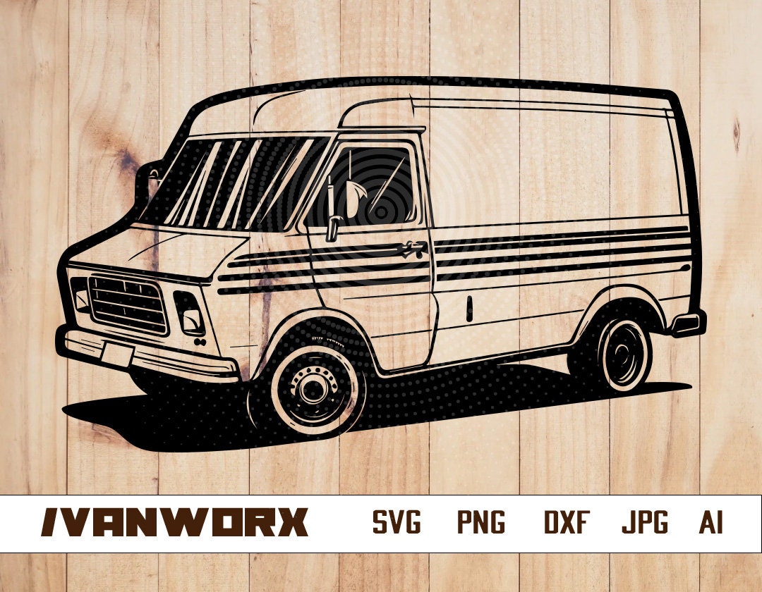 Van Svg | Road Vehicle Clipart | Large Transpo Vehicle Cut File ...