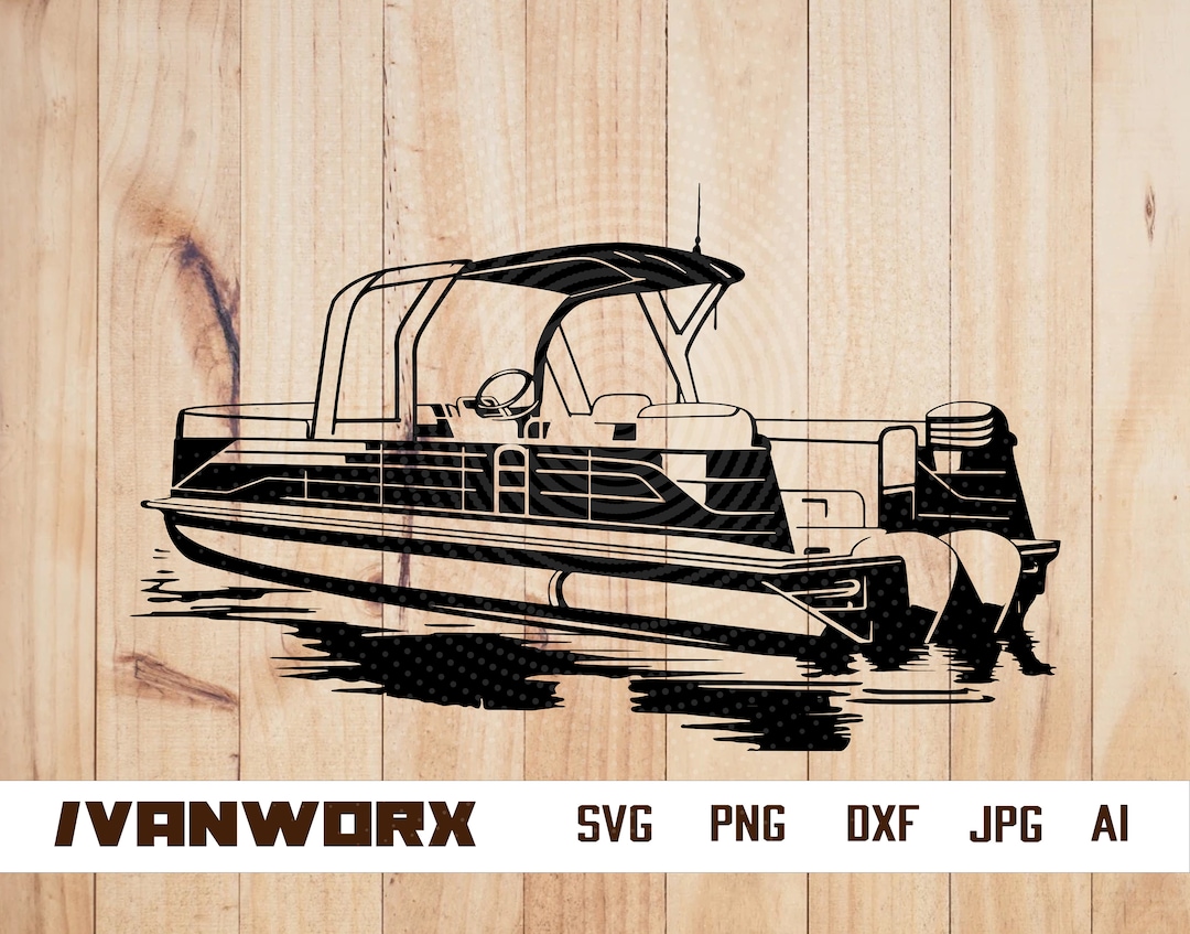 Pontoon Svg | Pontoon Png | Pontoon Clipart | Pontoon Vector | Pontoon ...