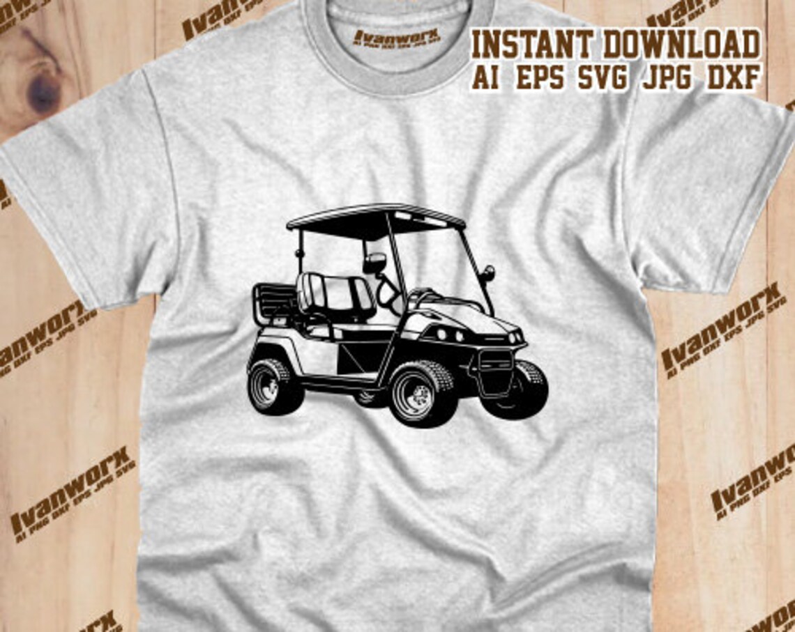 Golf Cart Svg Golf Buggy Svg Golf Cart Clipart Golf Png Golf Cart Png ...
